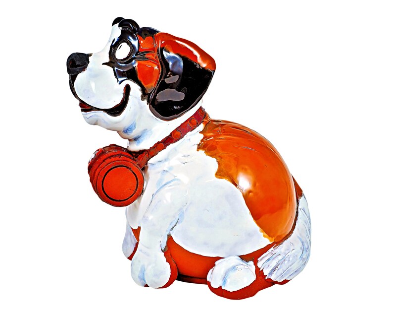 Ceramic Garden Dog Yard Decor Garden Decor Dog With Stake - Etsy