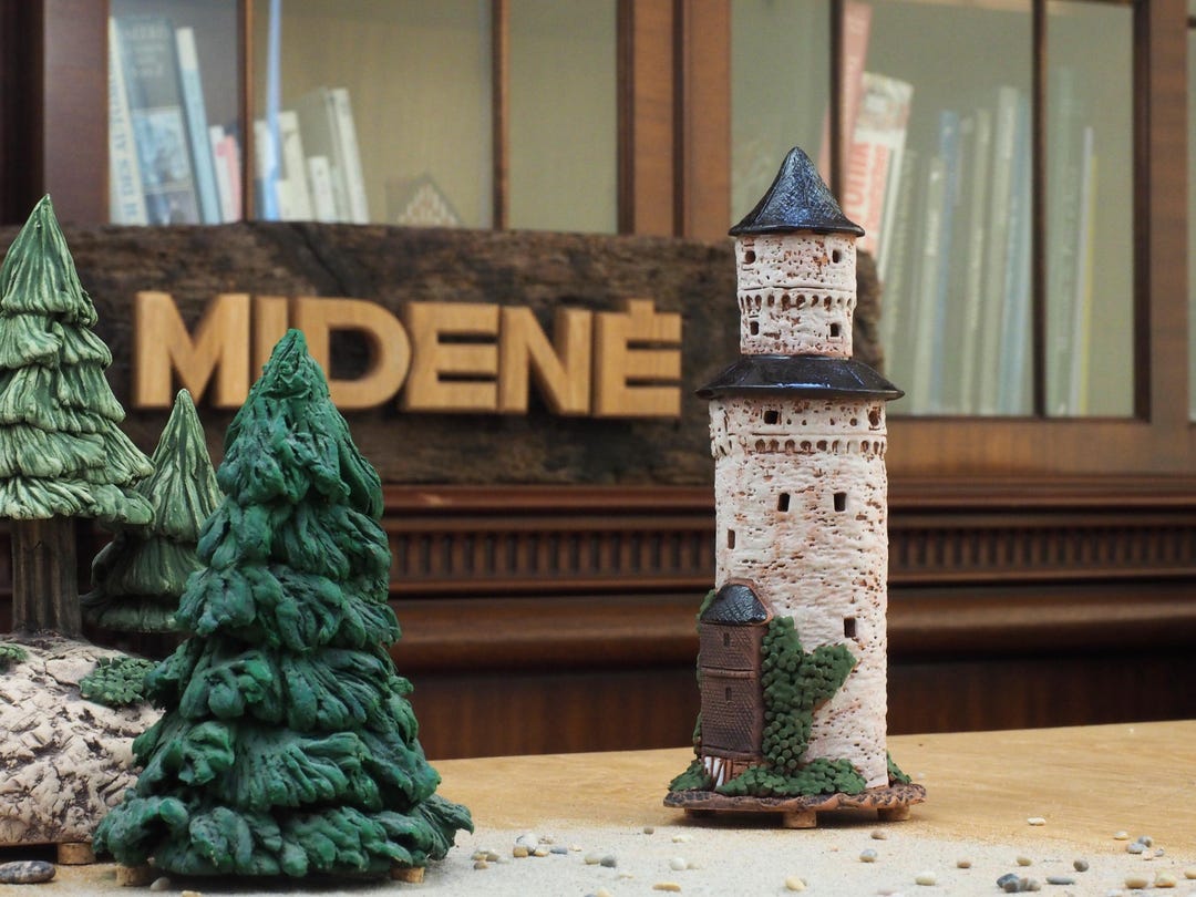 Handcrafted Ceramic Decorative Tower - Miniature of Tower in Idstein ...