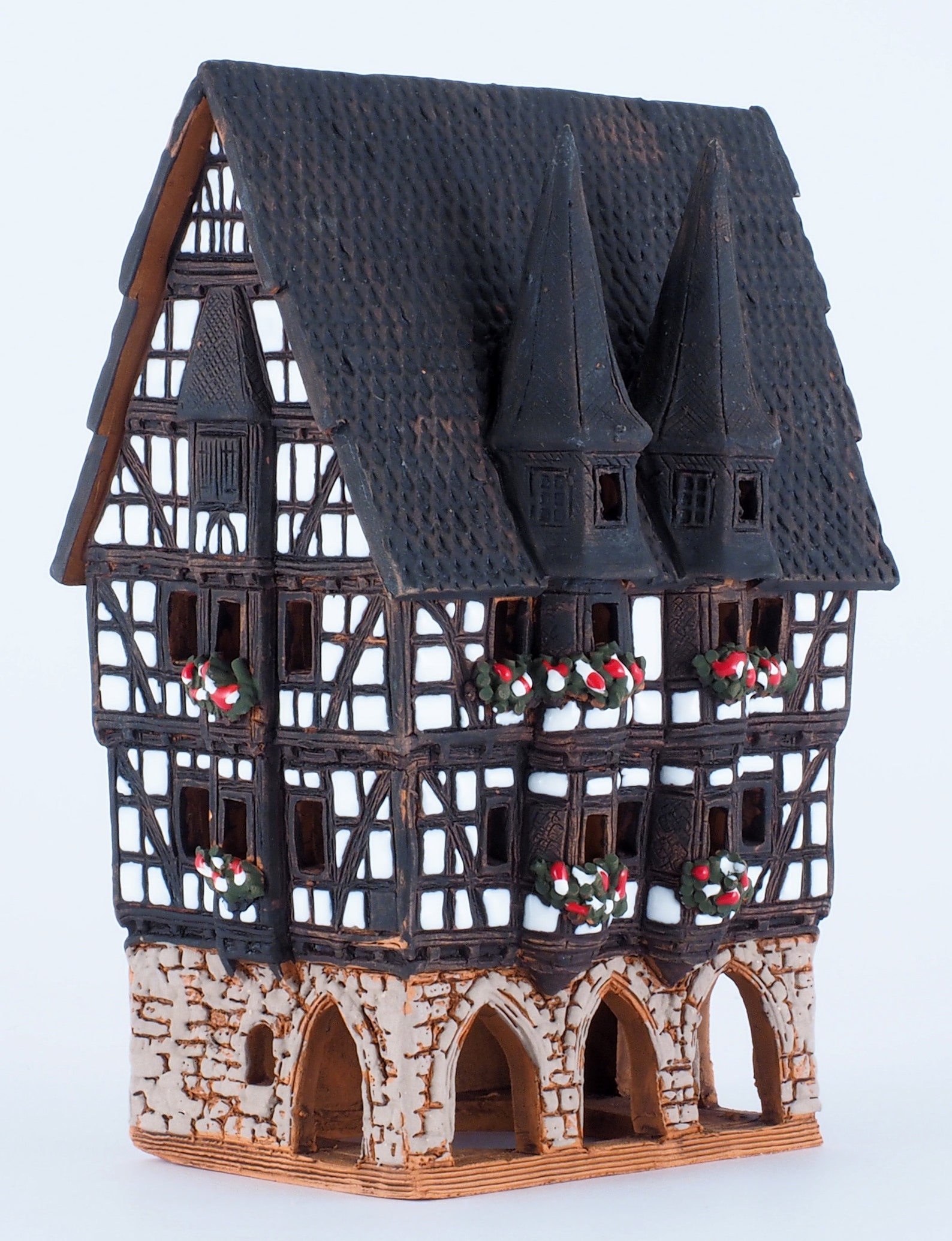Midene Ceramic House Tea Light Candle Holder Home Decor Collectible ...
