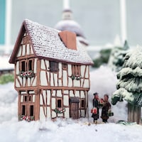 Mini Houses Set Germany, Bavaria, Rothenburg, Ceramic Candle House ...