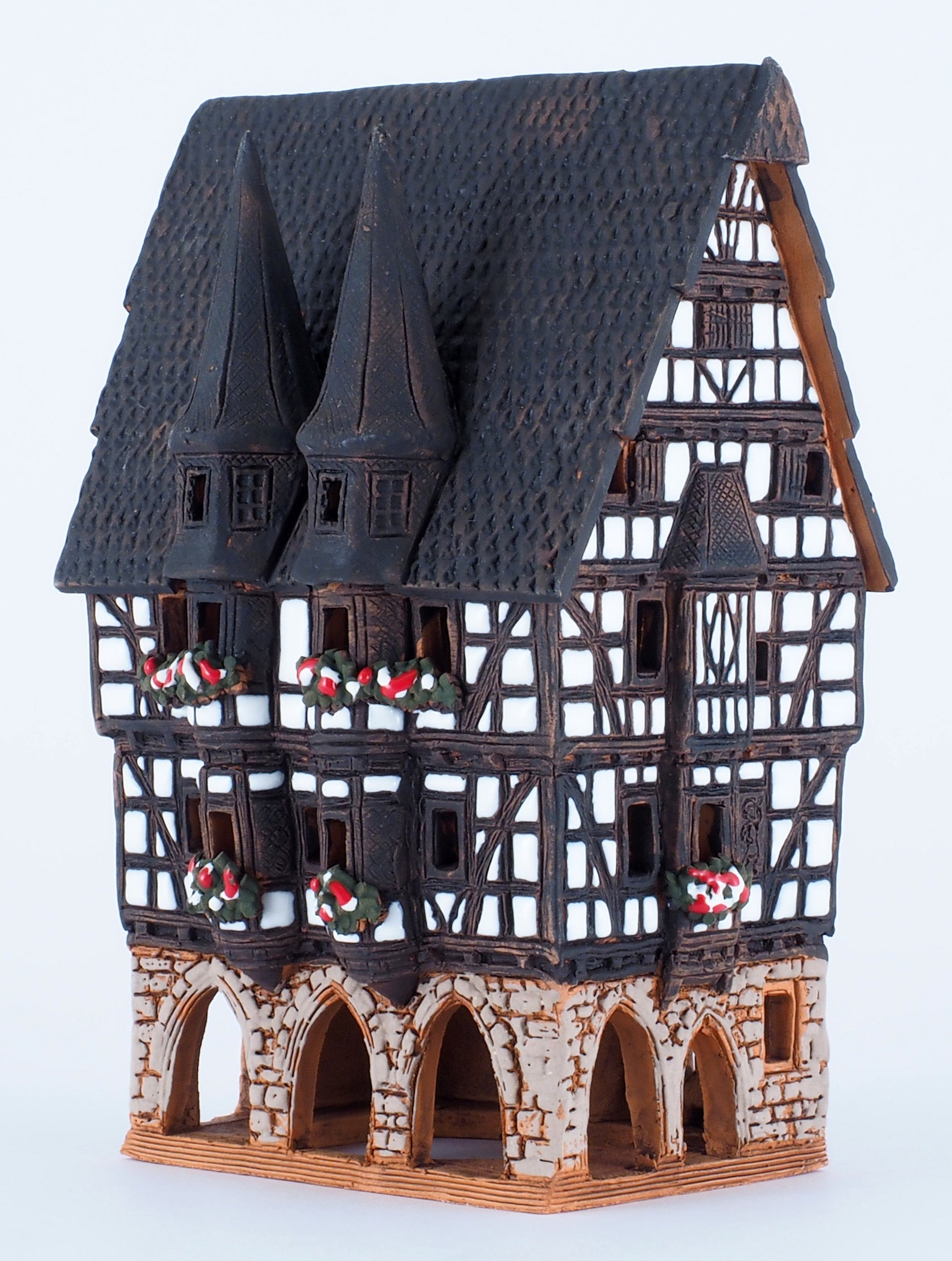 Midene Ceramic House Tea Light Candle Holder Home Decor Collectible ...