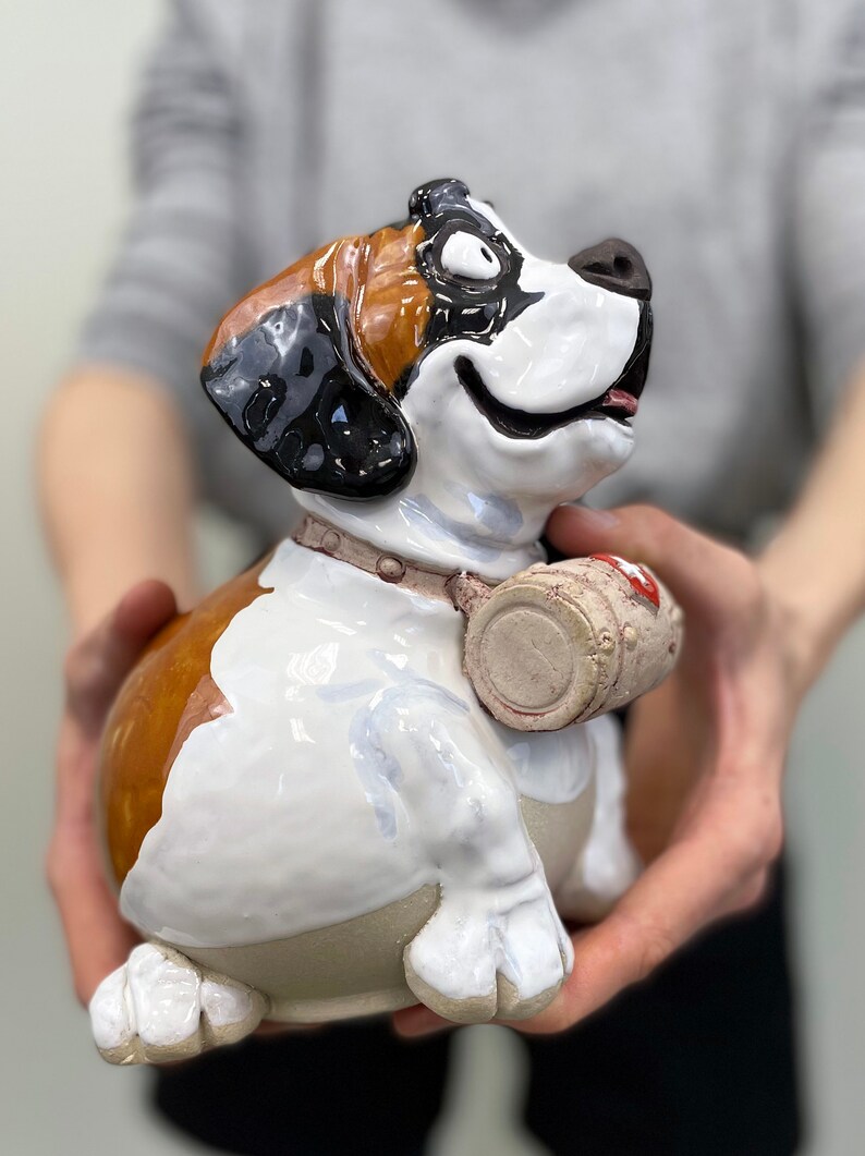 Ceramic Garden Dog Yard Decor Garden Decor Dog With Stake - Etsy