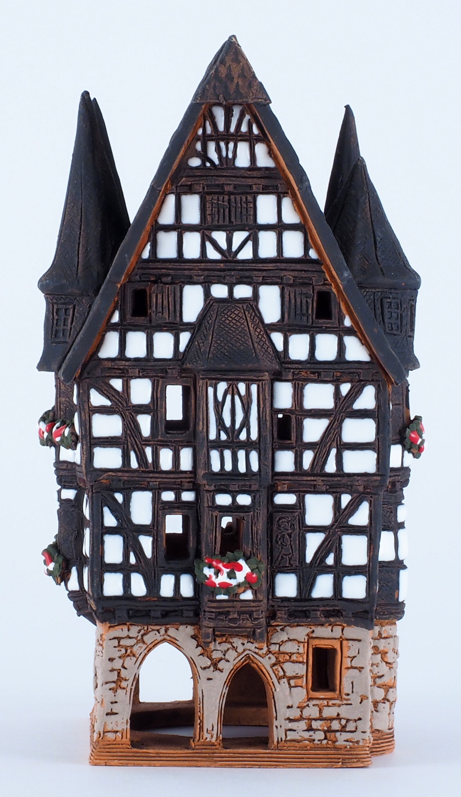 Midene Ceramic House Tea Light Candle Holder Home Decor Collectible ...
