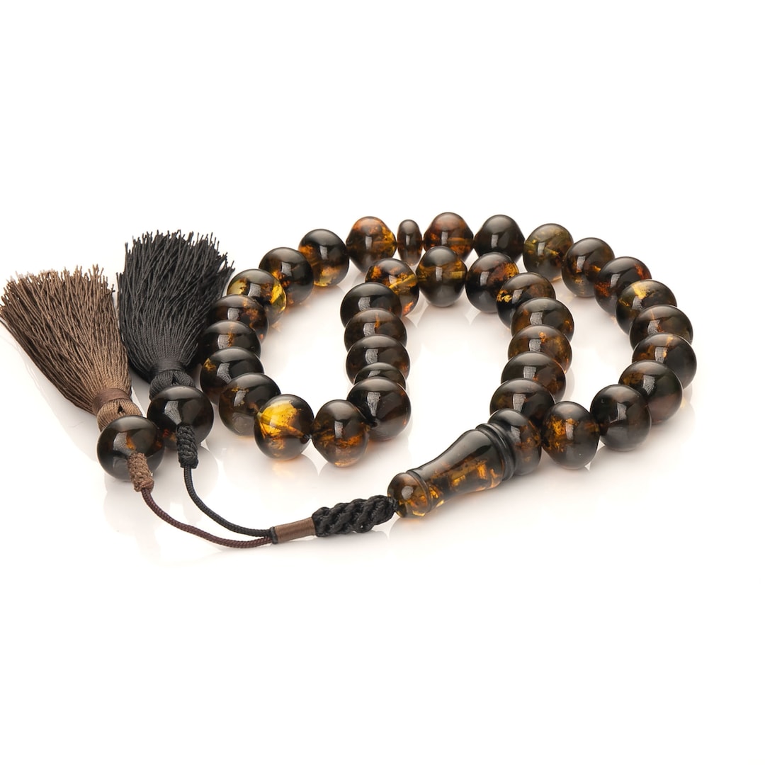 Amber Tasbihamber Tesbih33 Islamic Prayer Beads,56gmisbaha Subhaمسبحة ...