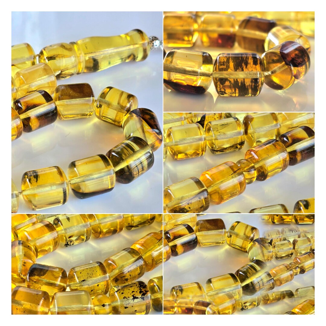 Real Amber Tasbih-sibha-33 Islamic Prayer Beads,51g-handmade Amber ...