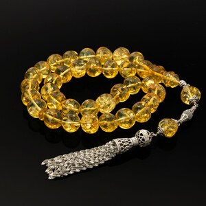 Amber Tasbih|amber Misbaha|33 Islamic Prayer Beads, 83g|kahraman| مسبحة ...