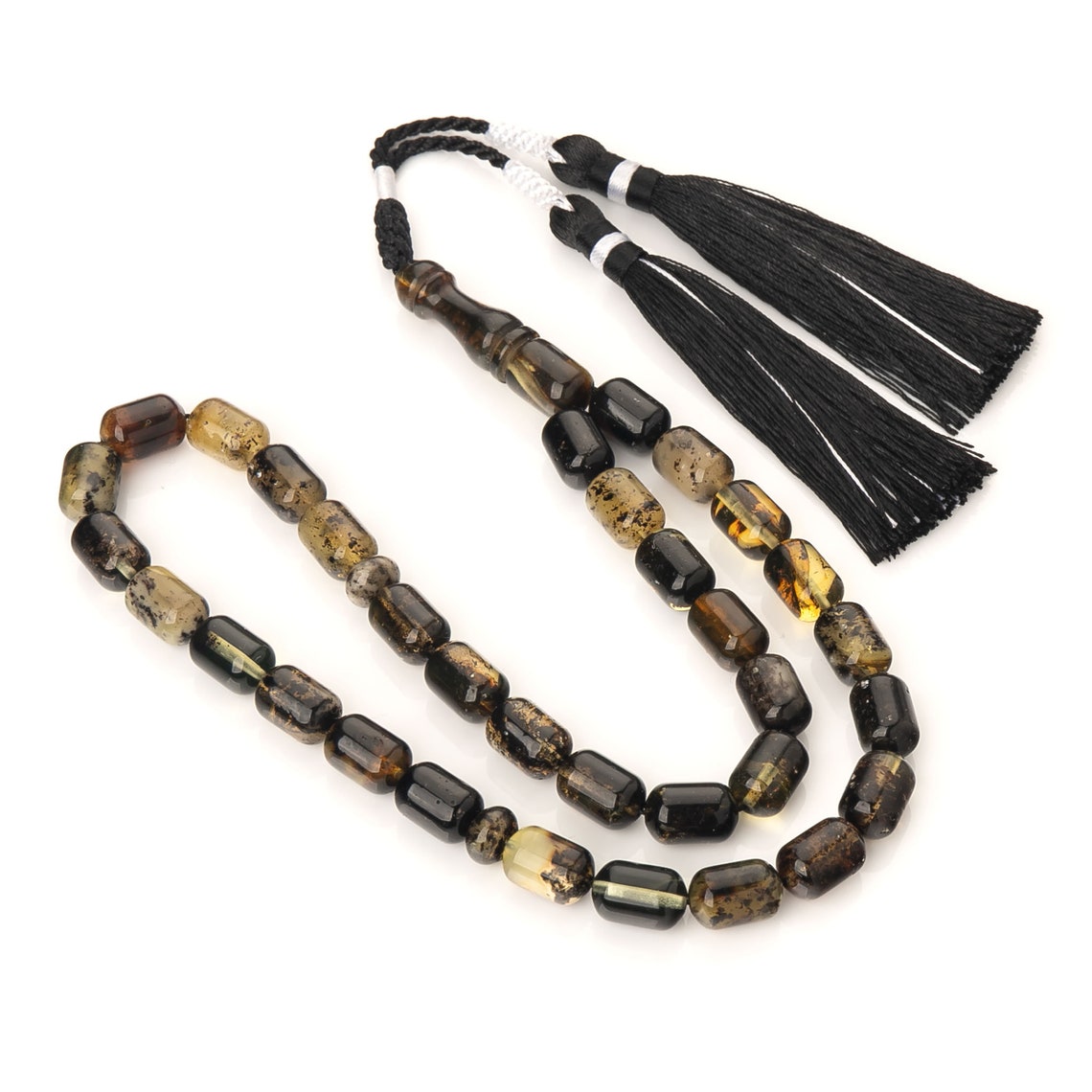 Amber Tasbih-genuine Amber Rosary-33 Islamic Prayer Beads,23g-misbaha ...