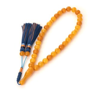 Antique German Amber Tasbih: Genuine Islamic Prayer Beads Rosary - Etsy