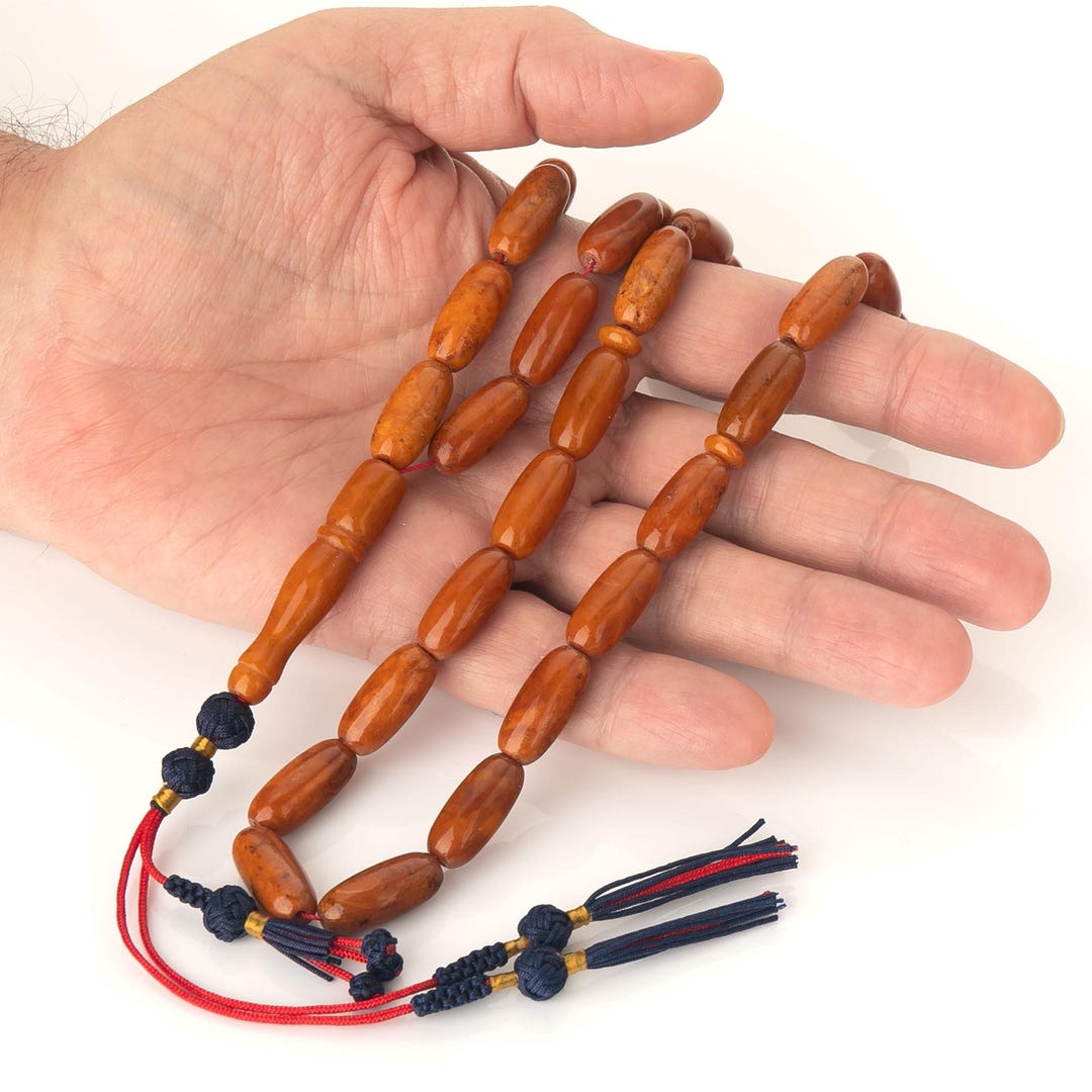 Amber Misbaha - 33 Islamic Prayer Beads,41g - Antique Style - Etsy