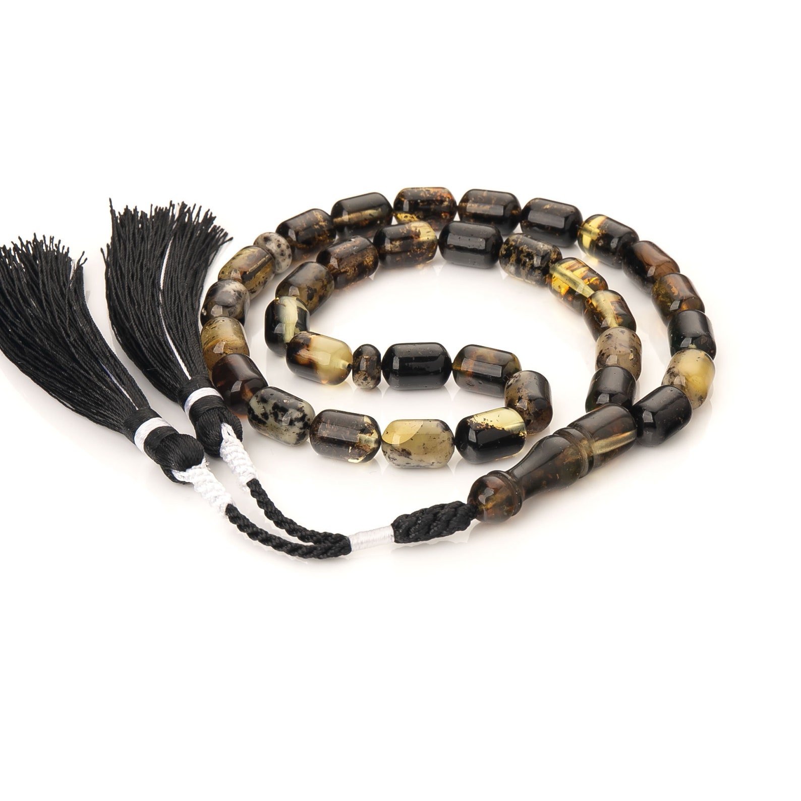 Amber Tasbih-genuine Amber Rosary-33 Islamic Prayer Beads,23g-misbaha ...