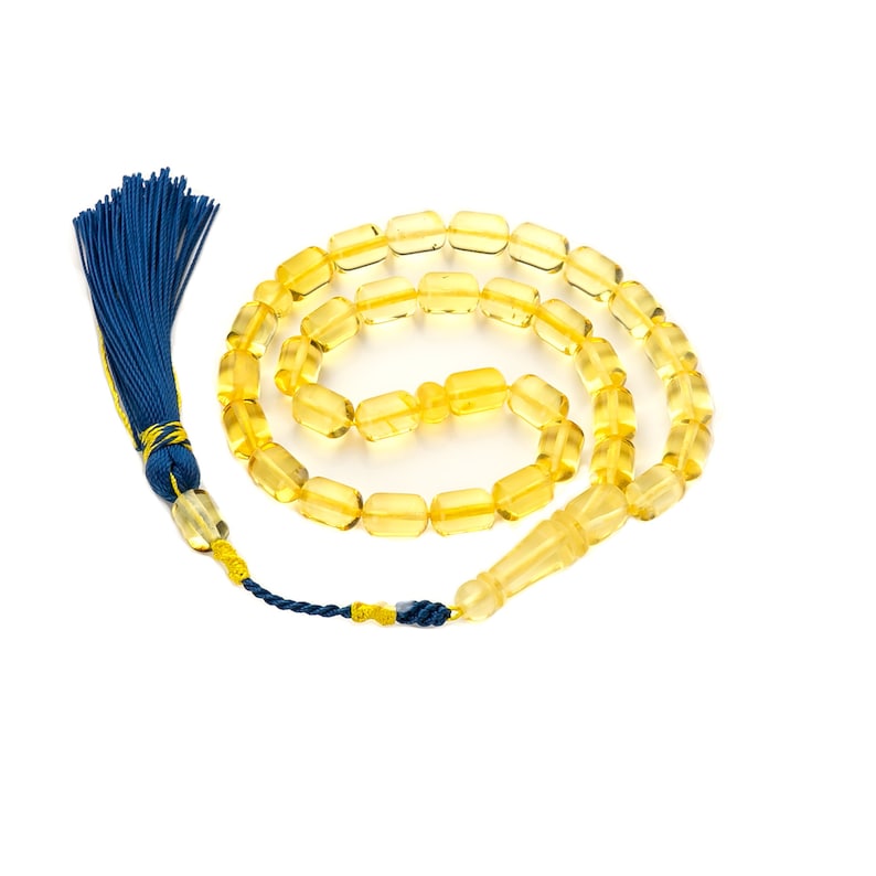 Genuine Amber Tasbih|33 Islamic Prayer Beads, 22g|kahraman|misbaha ...