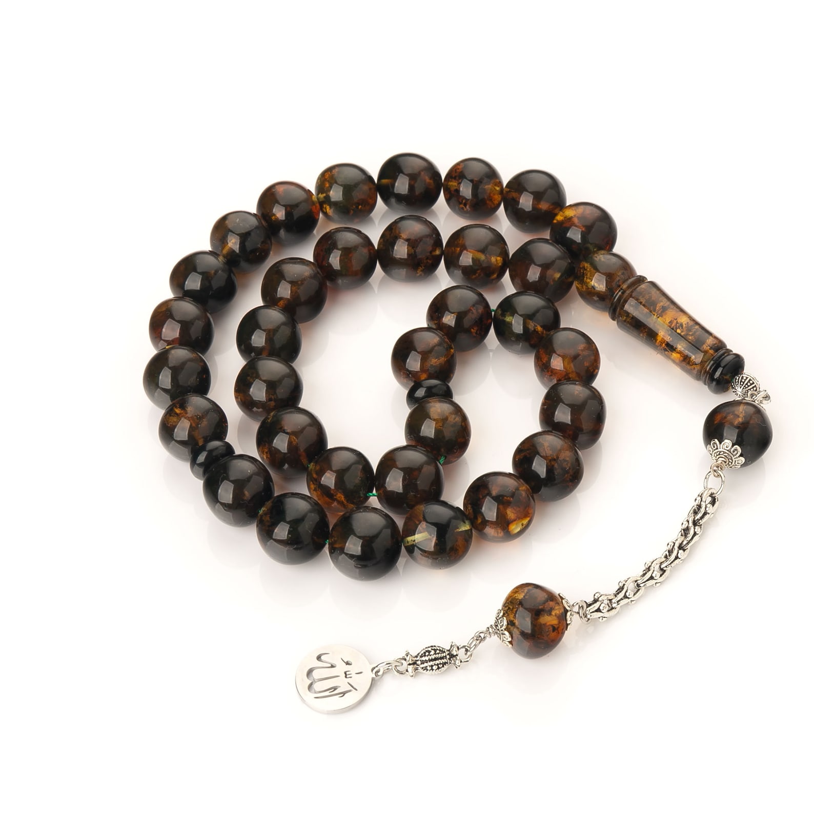 Amber Tasbih-33islamic Prayer Beads,71g-misbaha-kehribar-fossilamber ...