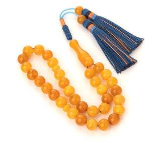 Antique German Amber Tasbih: Genuine Islamic Prayer Beads Rosary - Etsy
