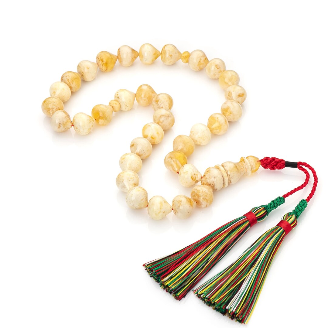 Amber Tasbih|muslim Amber Rosary|33 Islamic Prayer Beads, 57g|misbaha ...