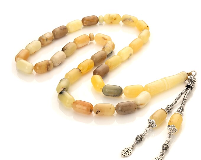 Genuine Amber Misbaha|33 Islamic Prayer Beads,42g|tasbih|misbaha ...