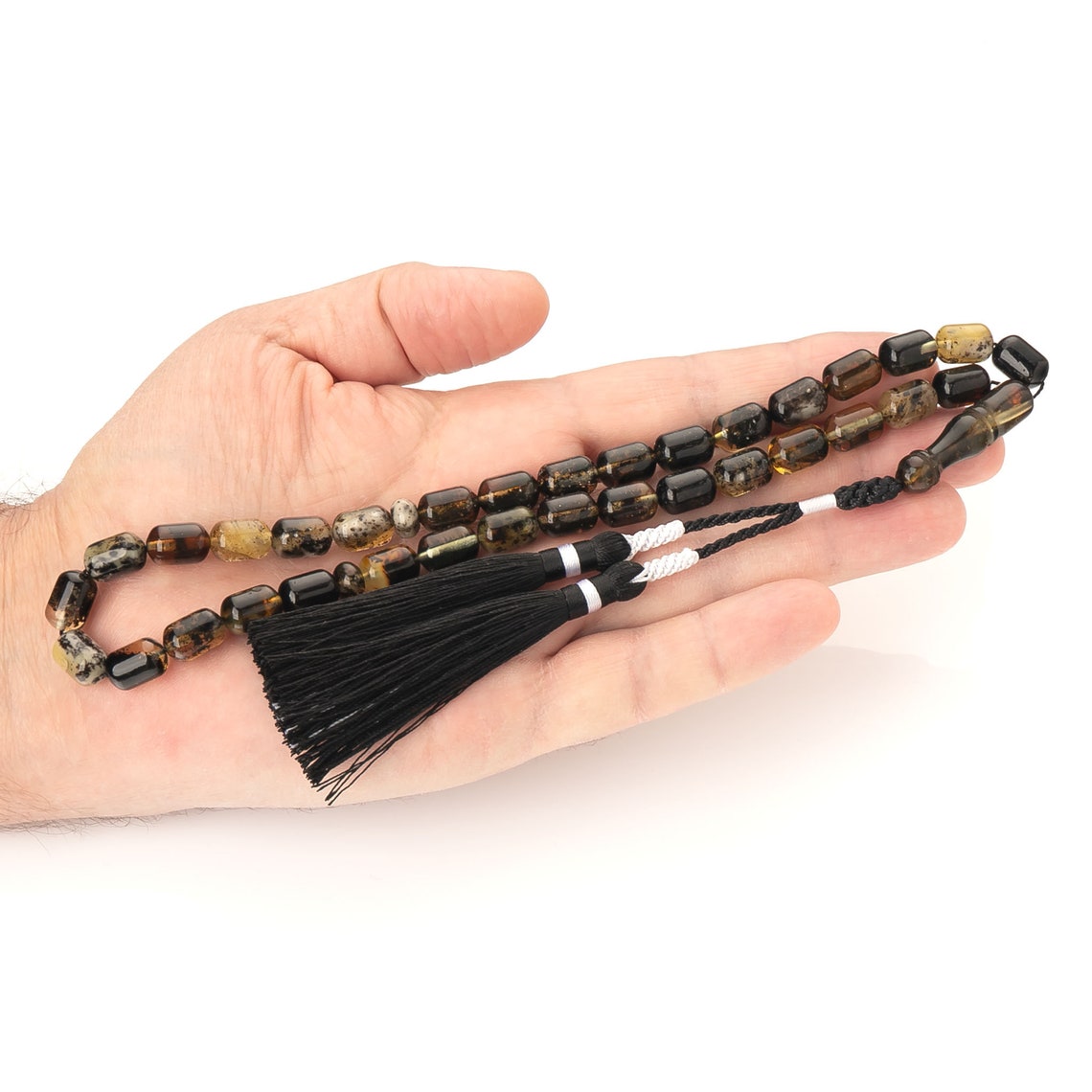 Amber Tasbih-genuine Amber Rosary-33 Islamic Prayer Beads,23g-misbaha ...