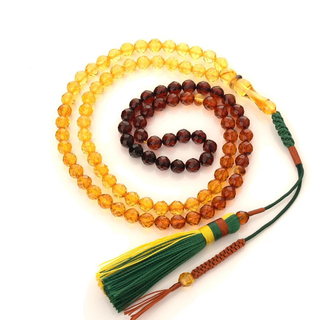 Handmade Baltic Amber Misbaha: 99-bead Muslim Prayer Beads - Etsy