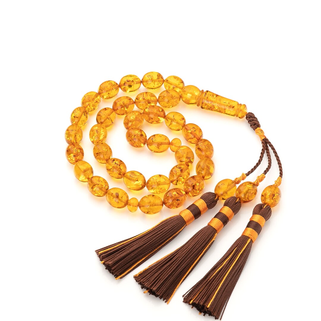 Amber Tesbihhandmade Muslim Rosary of Baltic Amber33 Islamic Prayer ...