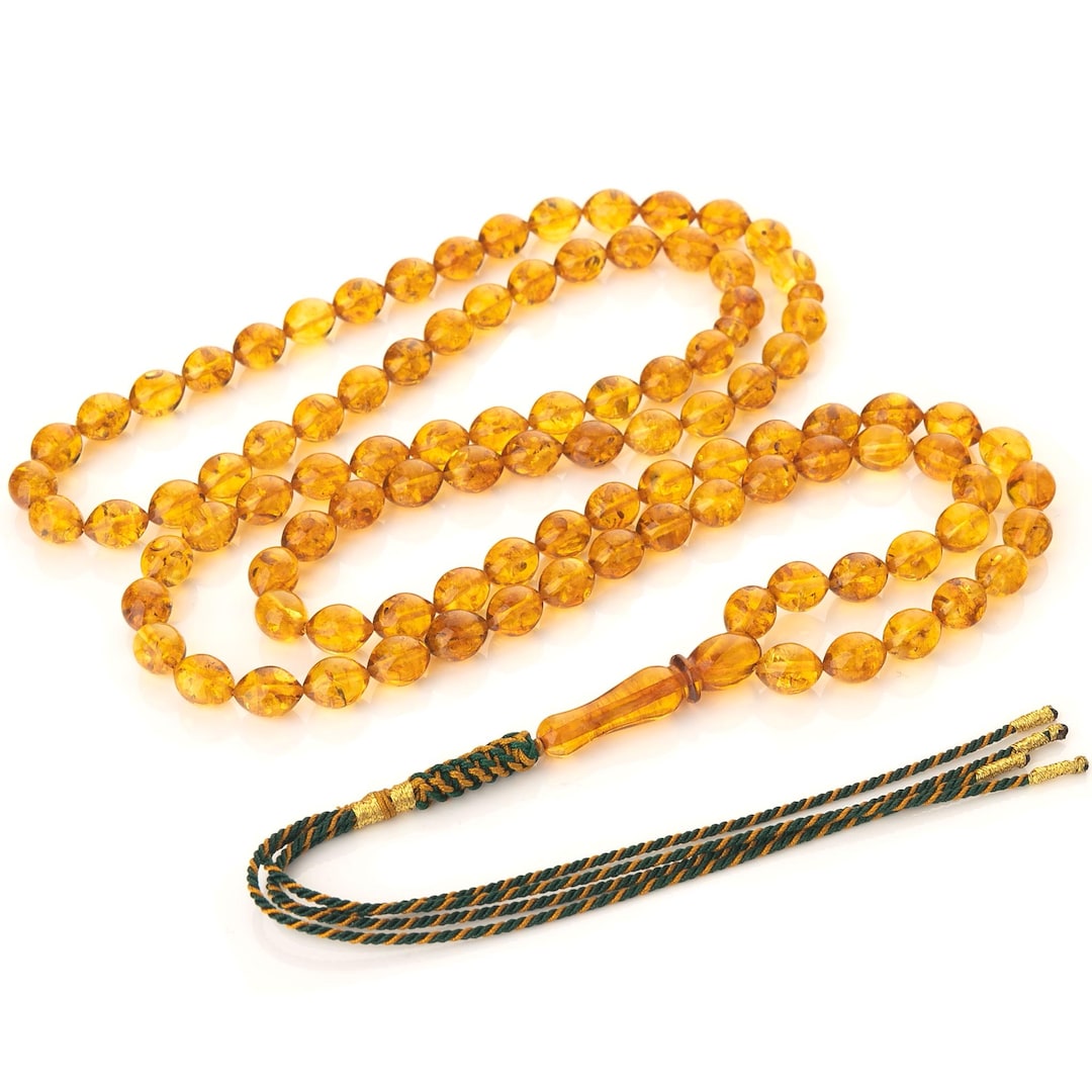 Handcrafted Baltic Amber Misbaha Beads, 99 Islamic Prayer Beads for ...