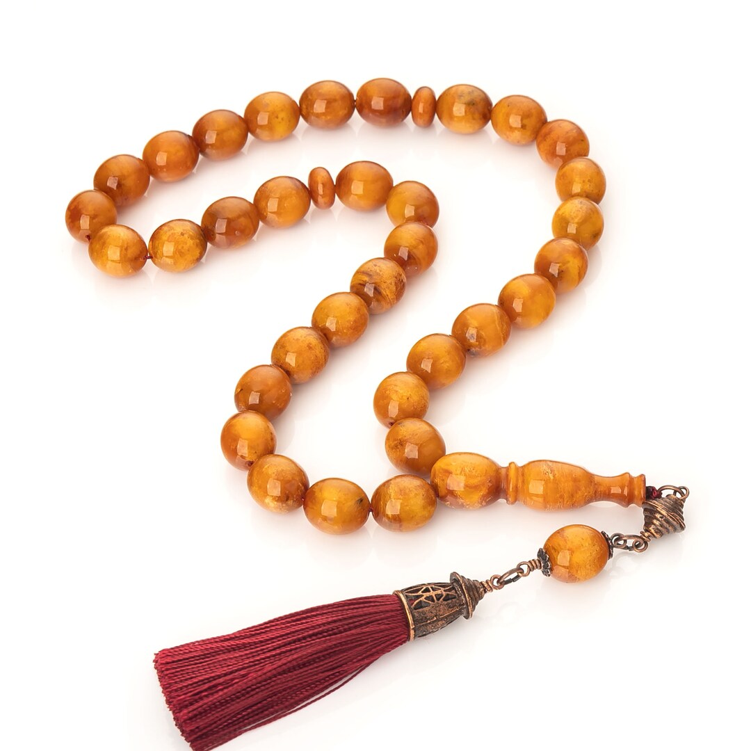 Amber Tasbih-old Amber Prayer Beads ,50g-brend Old Germany Amber ...