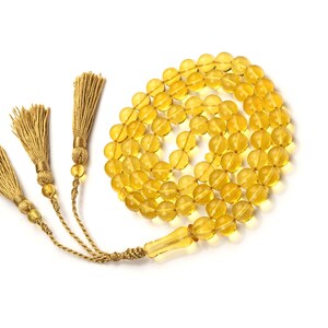Amber Tesbih|genuine Amber|66 Amber Prayer Beads|tasbih|amber Misbaha ...