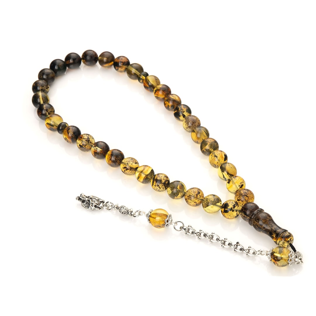 Genuine Baltic Amber Tasbih: Islamic Prayer Beads Rosary, 33 Beads - Etsy
