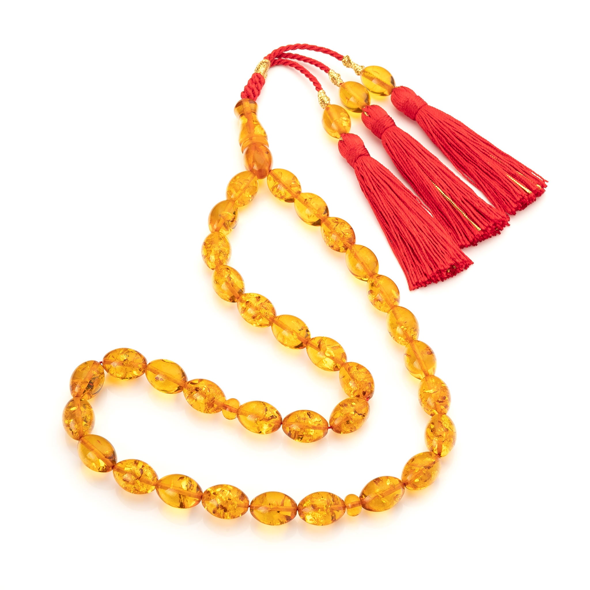 Amber Tasbih 33 Islamic Prayer Beads, Amber Misbaha - Etsy