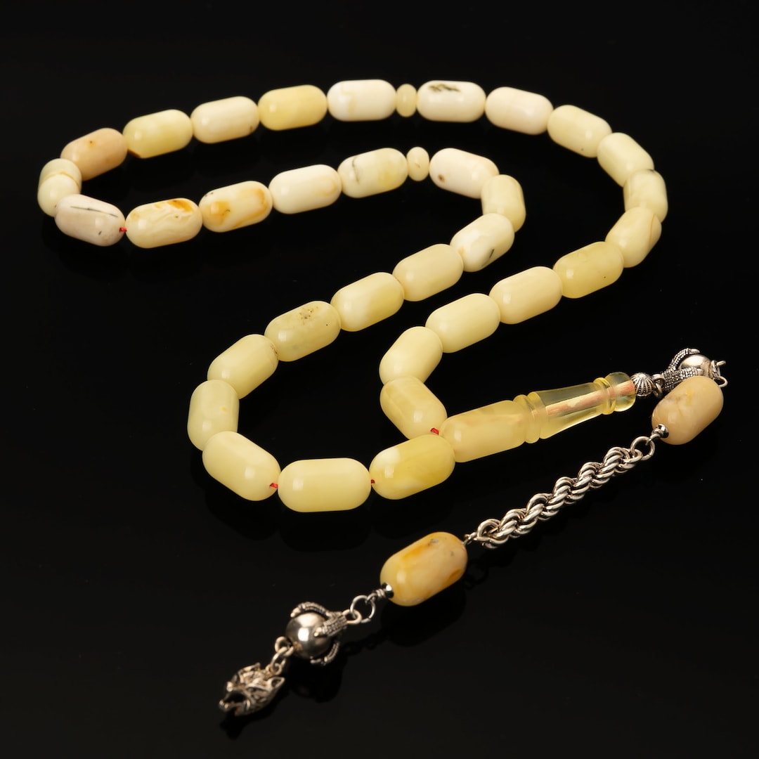 Amber Tasbih-genuine Amber-amber Rosary-33 Islamic Prayer Beads,53g ...