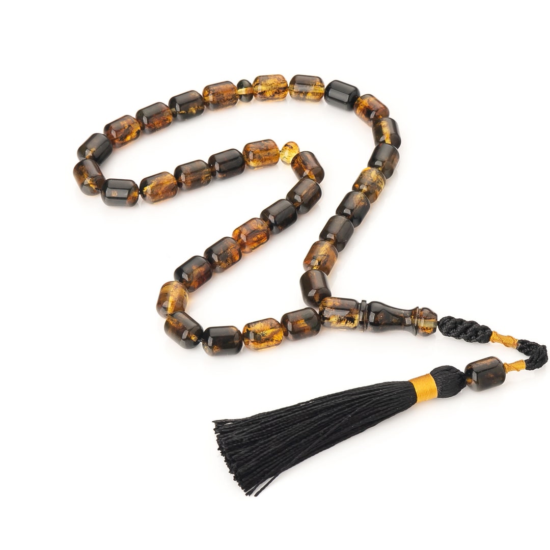 Amber Tasbih-amber Rosary-33 Islamic Prayer Beads,27g-misbaha-kehribar ...