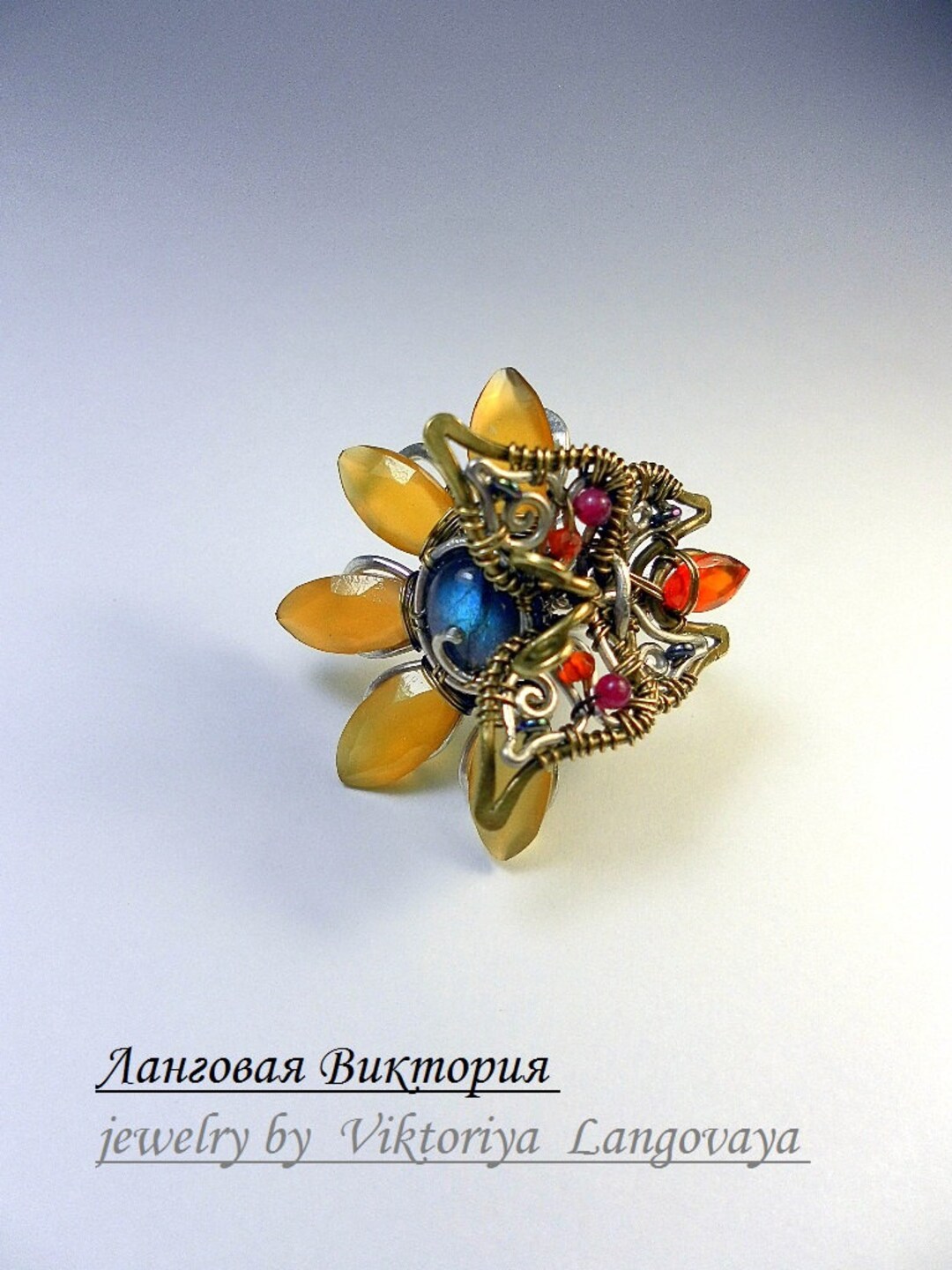 Butterfly Ring, Silver Flower Ring, Sunflower Ring, Floral Ring, Unique ...