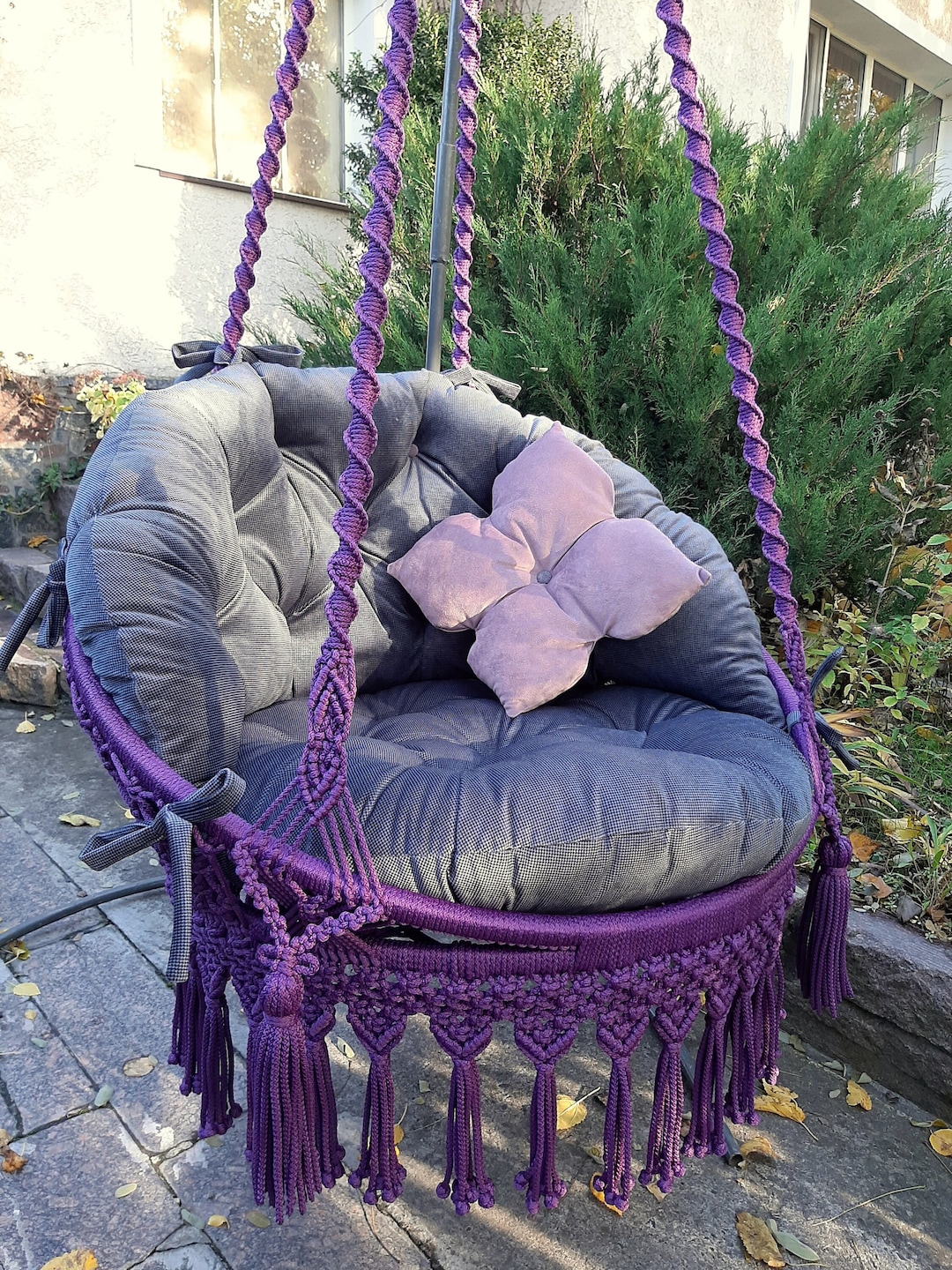Chic Hanging Macrame Hammock Chair, Quality, Durable, Comfortable ...