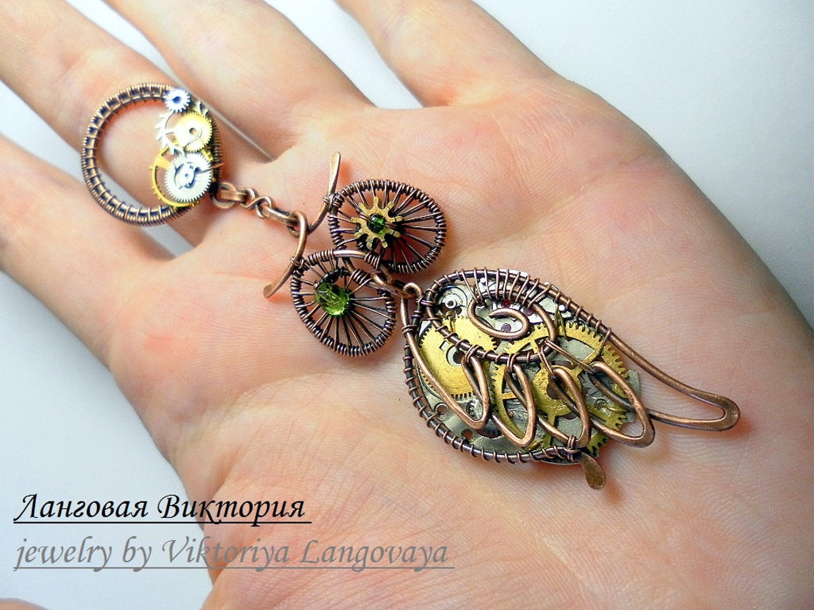 Steampunk Owl Keychain Owl Jewelry Clockwork Owl Steampunk - Etsy