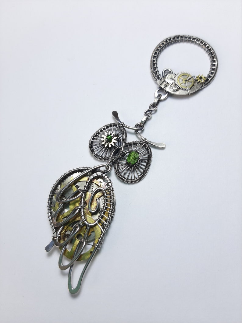 Steampunk Owl Keychain Owl Jewelry Clockwork Owl Steampunk - Etsy
