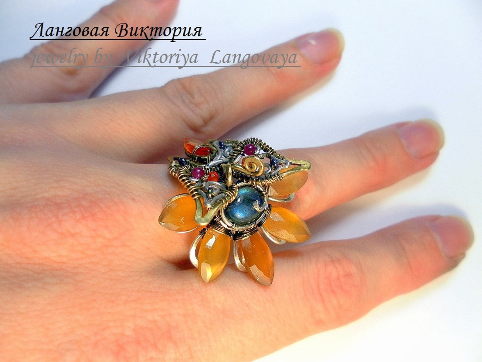 Butterfly Ring Silver Flower Ring Sunflower Ring Floral - Etsy