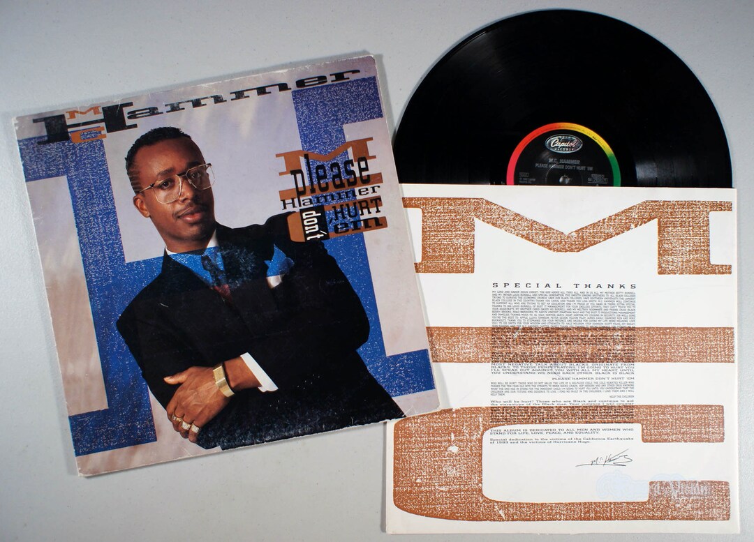 MC Hammer Please Hammer Don't Hurt 'em 1990 Vinyl LP U Can't Touch This ...