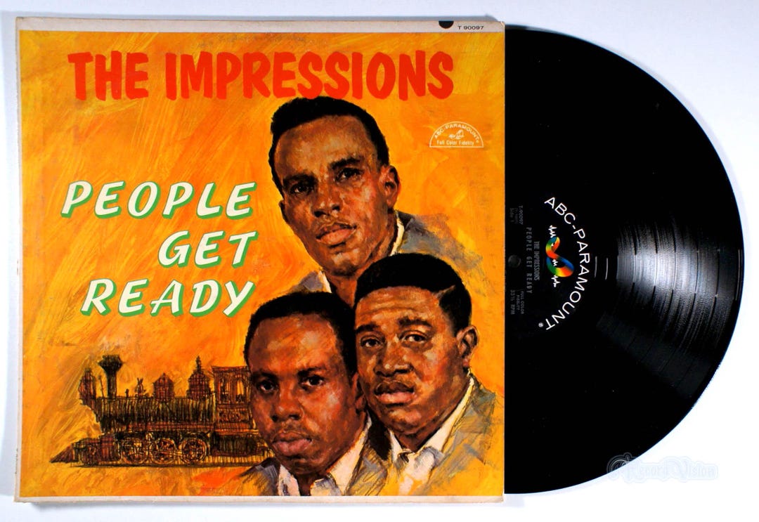 Impressions People Get Ready 1965 Vinyl LP Curtis Mayfield, Samuel ...