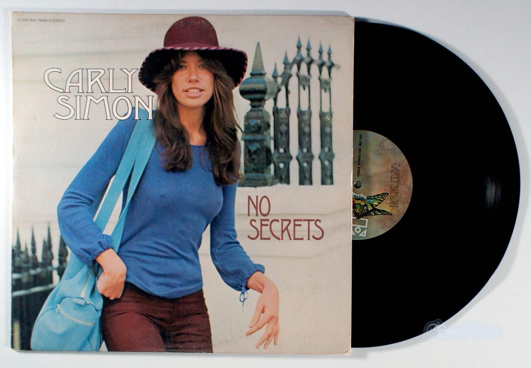 Carly Simon - No Secrets (1972) Vinyl LP - You're so Vain, the Right ...
