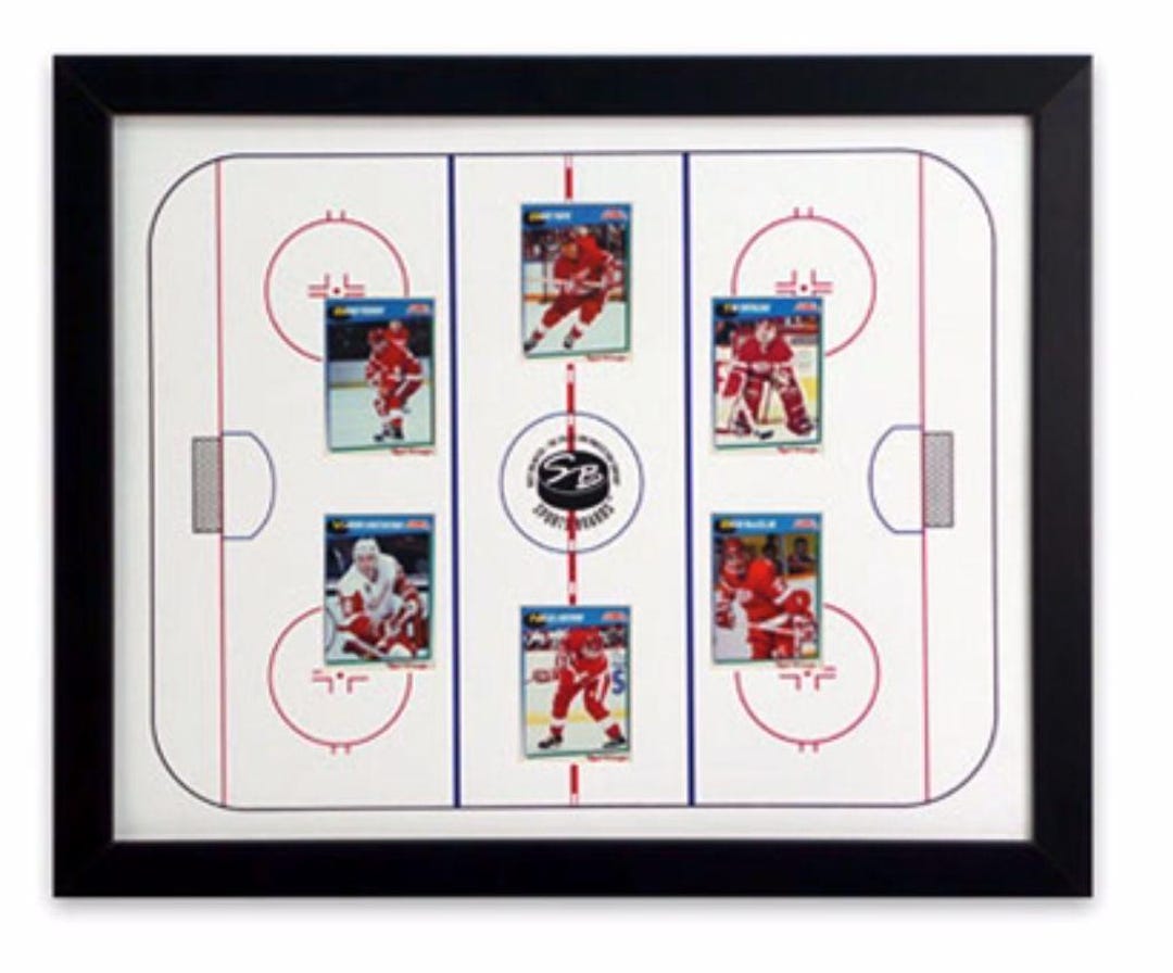 Hockey Sports Display Board: Trading Card Sports Field Frame 18x22 - Etsy