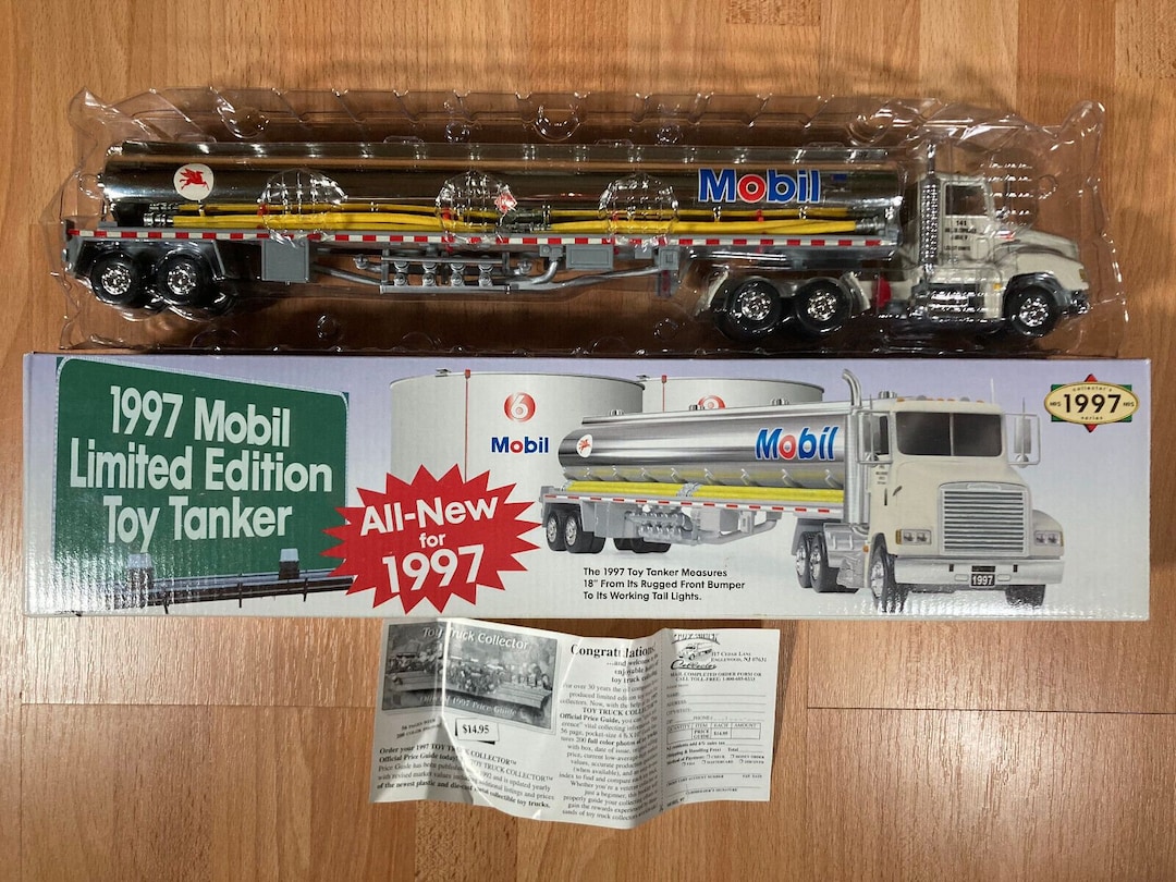 Mobil Toy Tanker Truck Limited Collectors Series (vintage 1997 ) NEW - Etsy