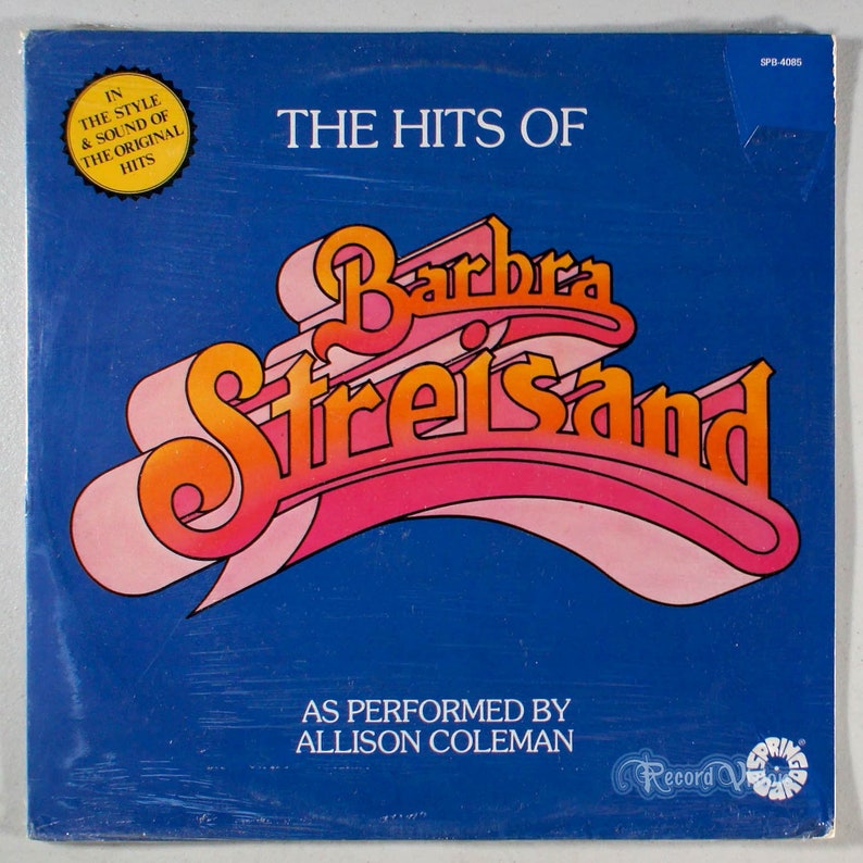 Allison Coleman the Hits of Barbra Streisand 1977 SEALED - Etsy