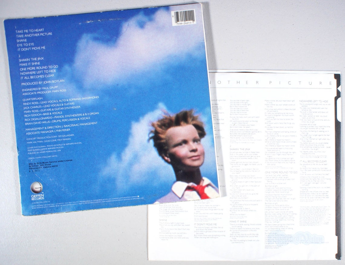 Quarterflash Take Another Picture 1983 Vinyl LP Take Me | Etsy