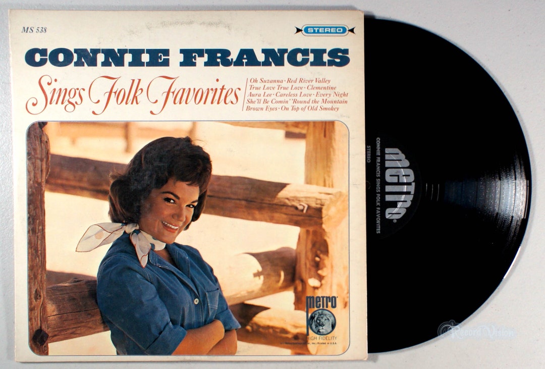 Connie Francis Sings Folk Favorites 1961 Vinyl LP - Etsy