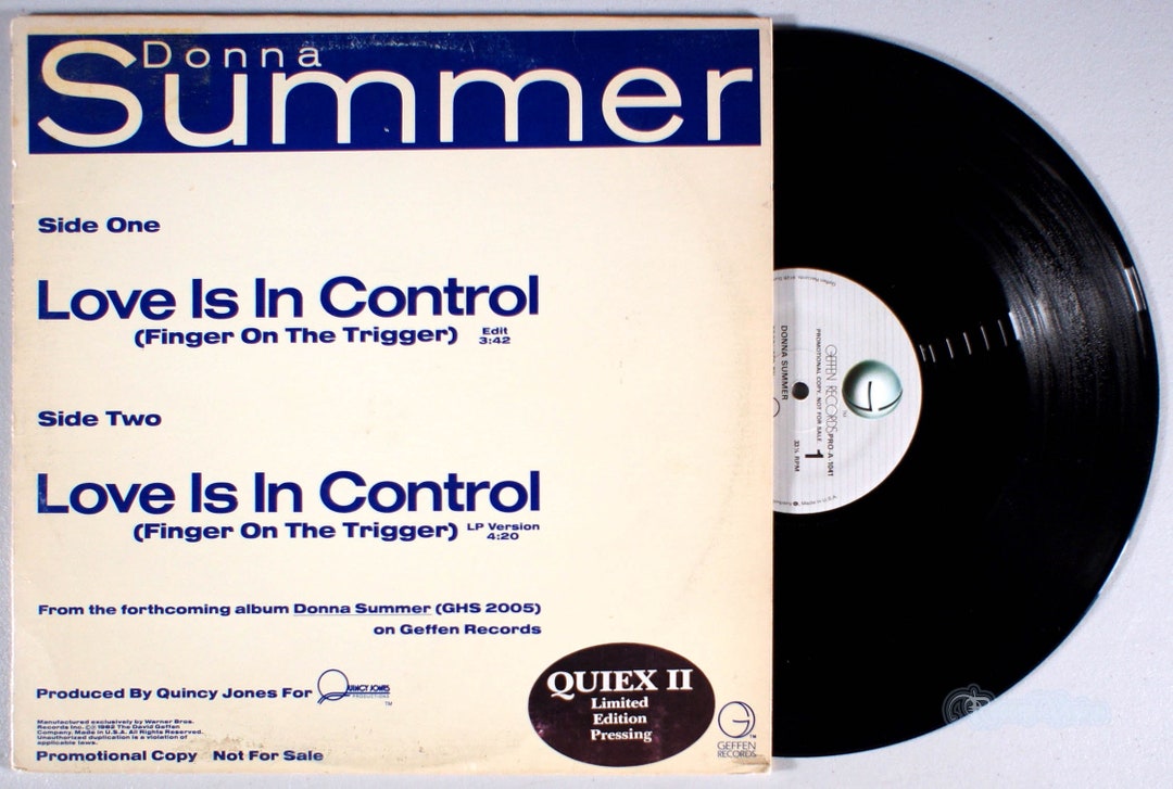 Donna Summer Love is in Control 1982 Vinyl 12 Single - Etsy