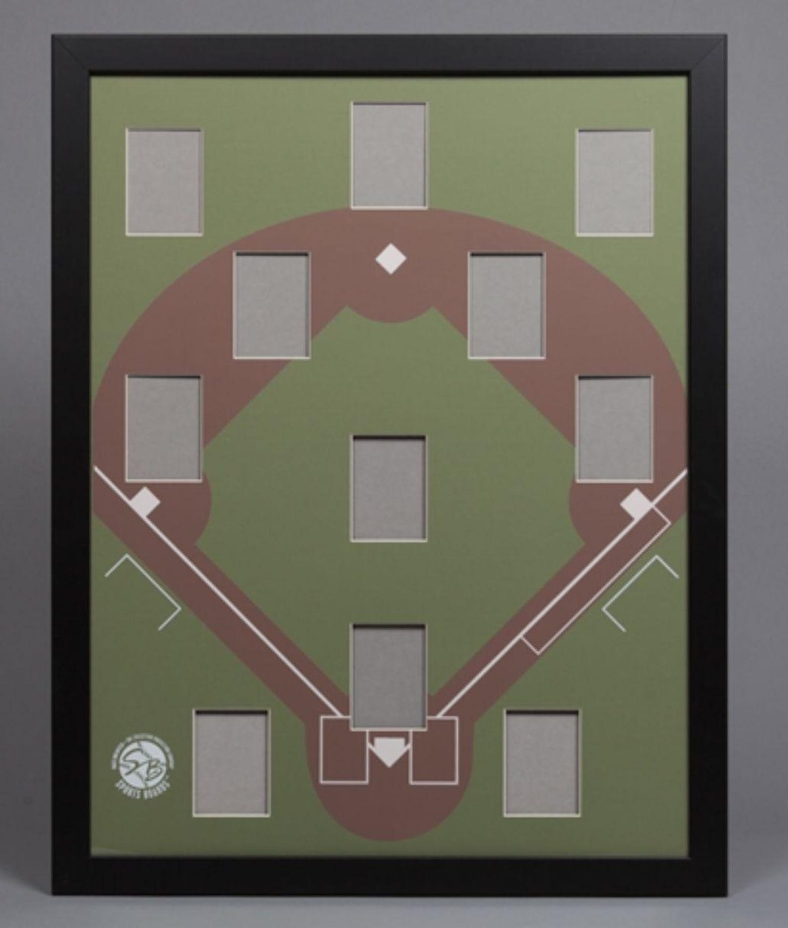 Baseball Display Board: Trading Card Sports Field Frame 22x28 - Etsy