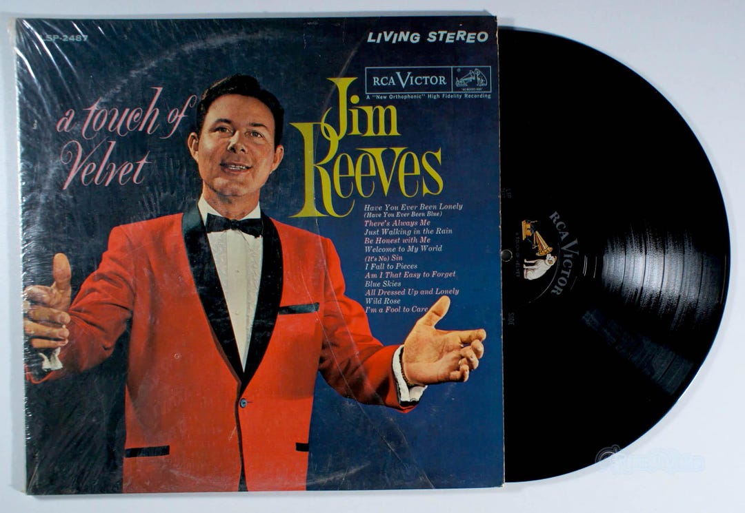 Jim Reeves A Touch of Velvet 1962 Vinyl LP Welcome to My World - Etsy