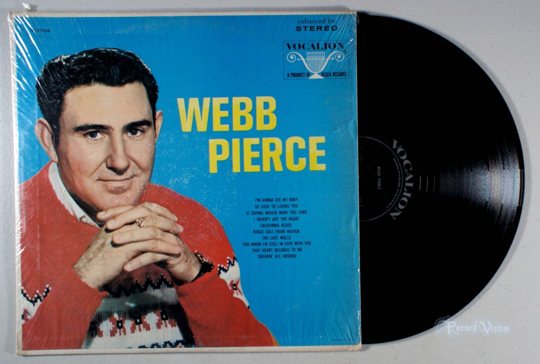 Webb Pierce Self Titled 1966 Vinyl LP Best Of, That Heart Belongs to Me ...