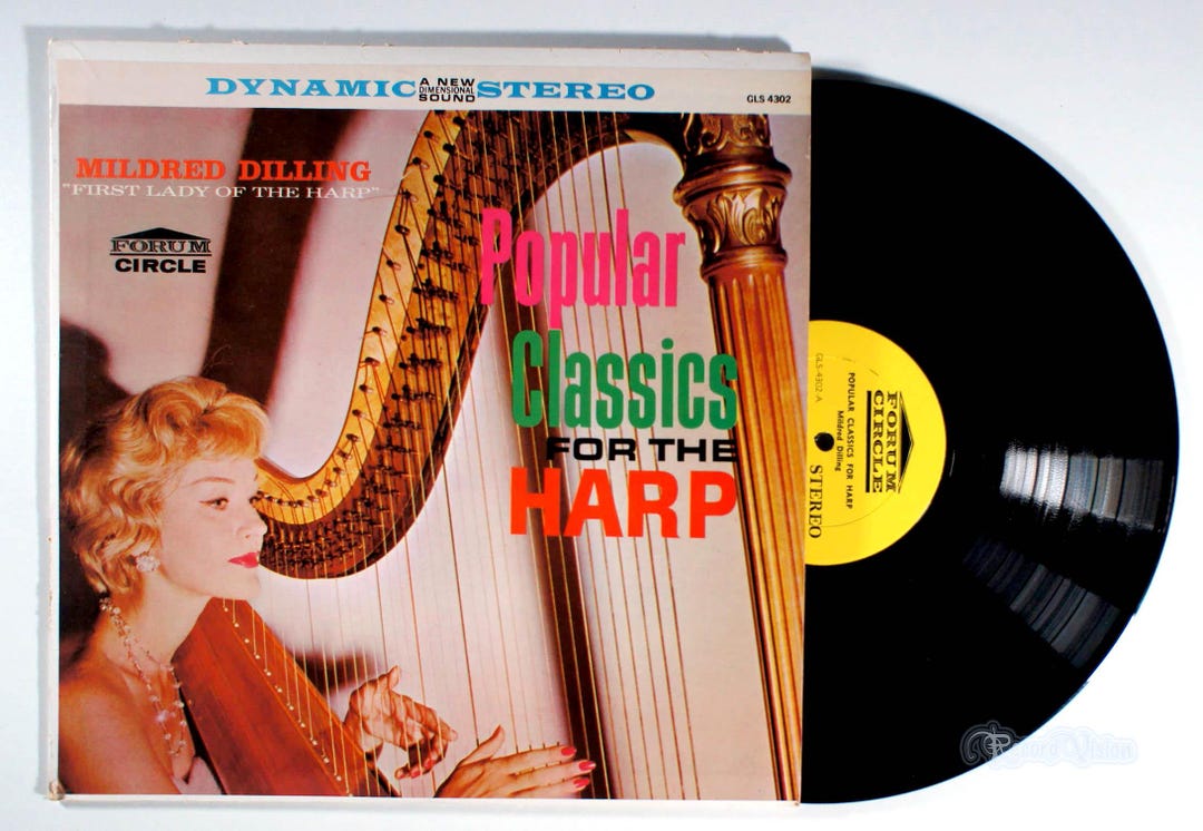 Mildred Dilling - Popular Classics for the Harp (1964) Vinyl LP ...