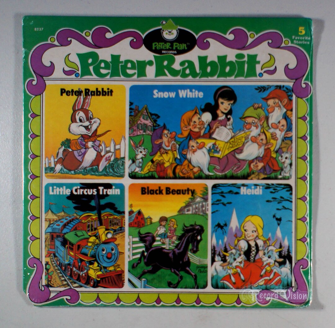 Peter Pan Peter Rabbit, Snow White, Black Beauty 1970 SEALED Vinyl LP ...