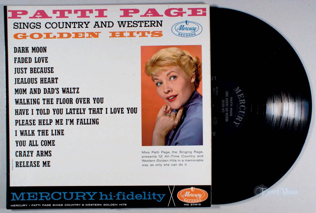 Patti Page - Sings Country and Western Golden Hits (1961) Vinyl LP ...