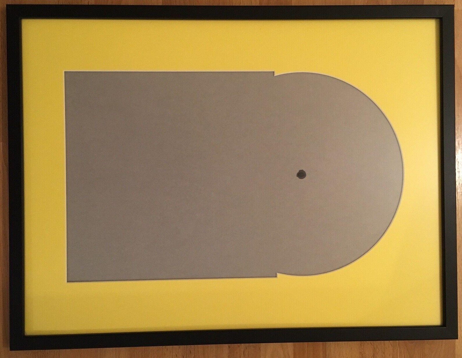 LP Layered Display Wall Frame: 12" Record Cover, Vinyl - Black Wood W ...